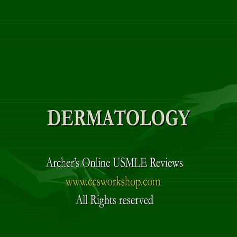 Dermatology | PPT | Skin Care | Beauty