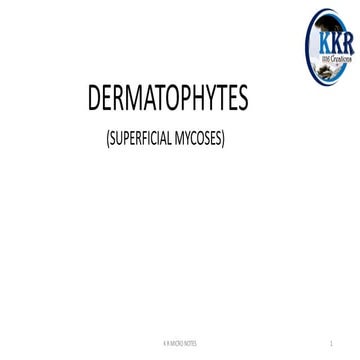 Dermatophytes:Microsporum, Trichophytom, Epidermophyton | PDF