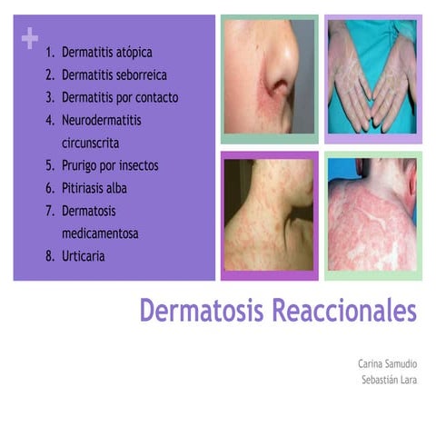 Dermatosis reaccionales | PPTX