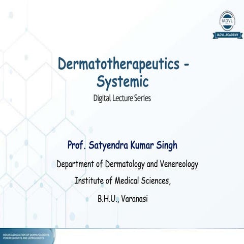 Dermatotherapeutics - Systemic.pptx
