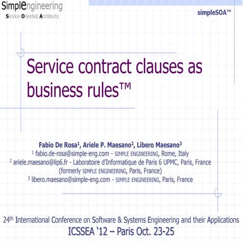Service contract clauses as business rules | PDF | Business | Business ...