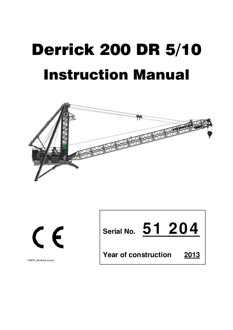 Derrick manual