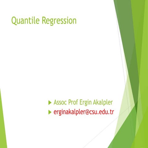 Ders 8 Quantile Regression Ppt