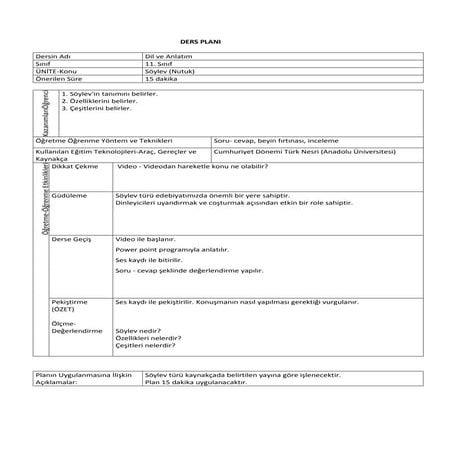 Ders Planı | DOC
