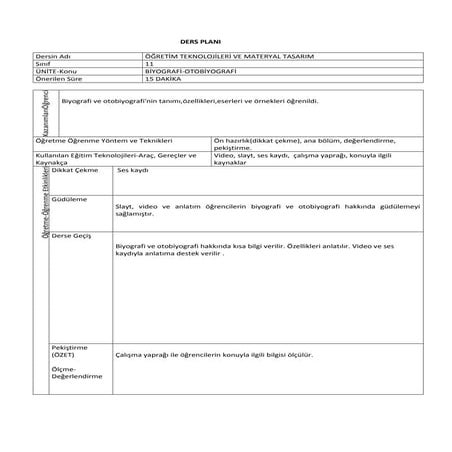 Ders planı | DOC