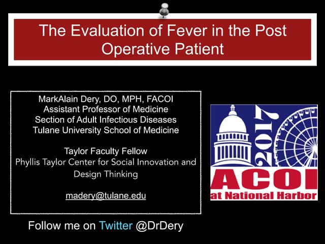 Post op pyrexia | PPTX