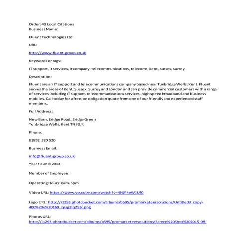 Fluent Technologies Ltd | DOCX