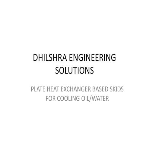 Skid based HX solutions for industrial uses | PDF