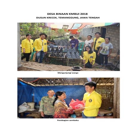 Program Desa Binaan KMBUI 2018 | DOC