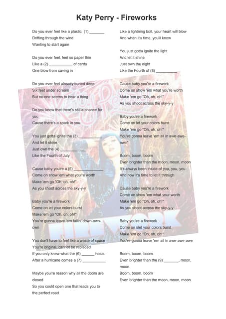 Firework Poetic Devices Activity | PDF