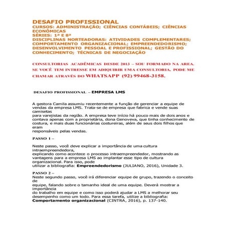 Desafio profissional LMS | DOCX