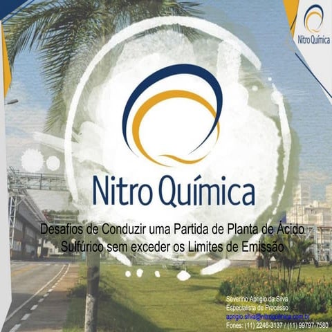Desafios de conduzir uma partida de planta de ácido sulfúrico sem ...
