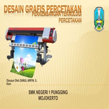 Desain grafis percetakan perkembangan teknologi percetakan | PPSX