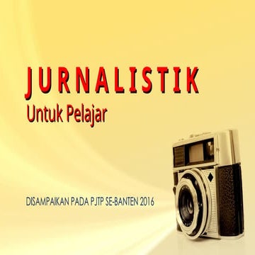 Desain Media Jurnalistik Pelajar Indones | PPT