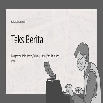 Materi Teks Berita untuk siswa kelas VII | PPTX
