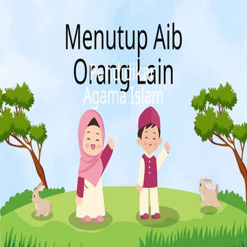 Penjelasan tentang akhlah tercela (Mahmudah) | PPTX