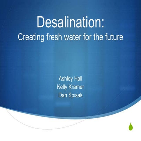 Desalination | PPTX