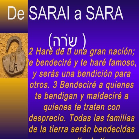 De Sarai a Sara | PPT