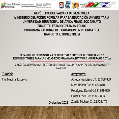 Desarrollo de un sistema de registro y control de estudiantes y ...