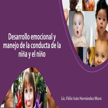 Desarrollo emocional y manejo de la conducta | PDF