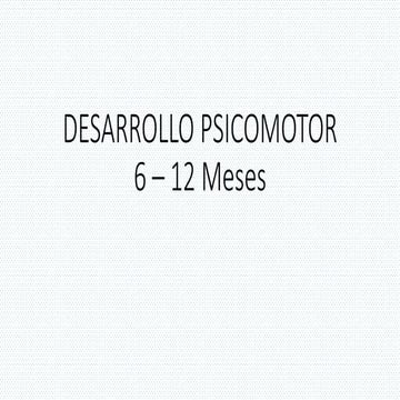 ESCALA DE DESARROLLO INFANTIL - EDI PEDIATRIA | PPTX