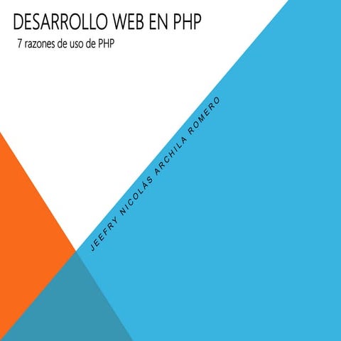 7 Razones para usar funciones PHP - Desarrollo web en php | PPTX | Programming Languages | Computing