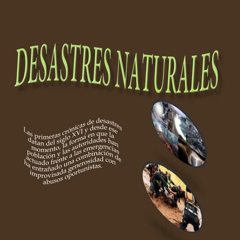 Desastres naturales | DOC
