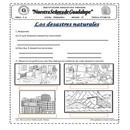 Desastres naturales | DOCX