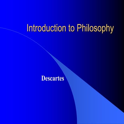 Descartes lecture 10 | PPT