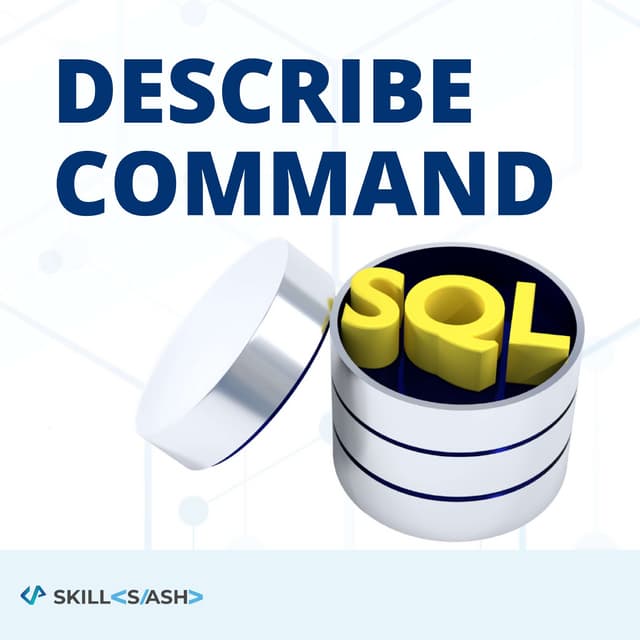 Describe Command Sqlpdf