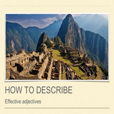 Describe in general | PPTX