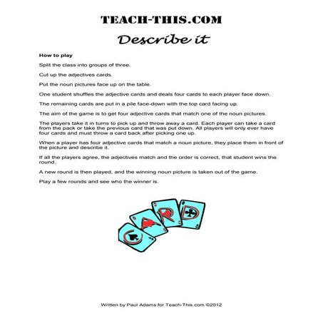 Describe it | PDF | Casinos & Gambling | Attractions