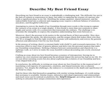 Describe My Best Friend Essay.pdf