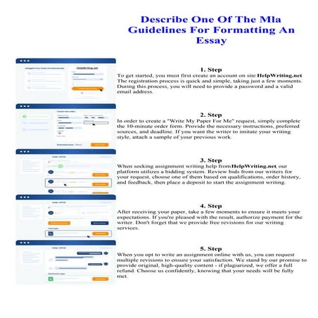 Describe One Of The Mla Guidelines For Formatting An Essay | PDF