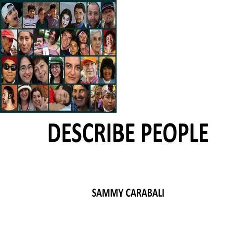 Describe people | PPTX