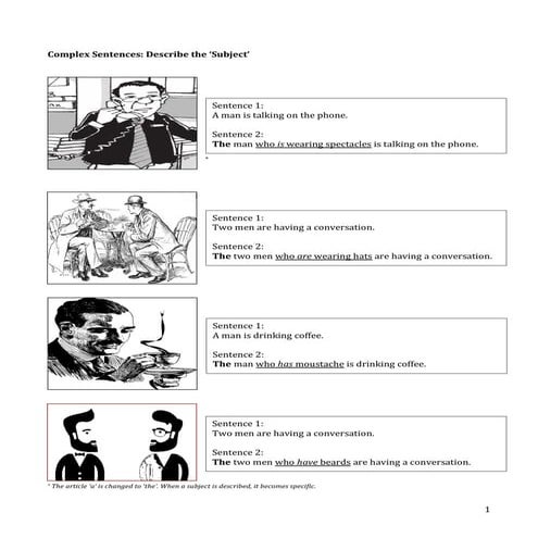 Describing Subject | PDF