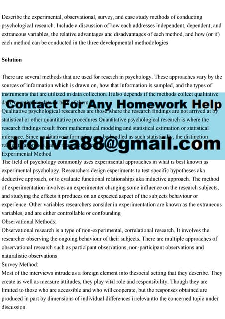 Methods Of Psychology Pptx Science