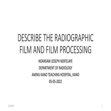 Screen Film Radiography | PDF