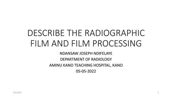 Screen Film Radiography | PDF | Physics | Science