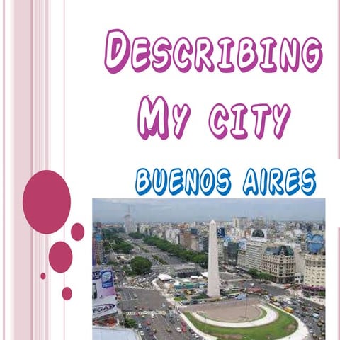 Describing my City | PPTX