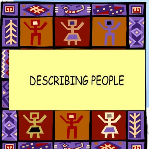 text about describing people for student | PPT