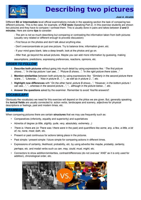 Oral exam practice 6 (picture conversation) | PPTX