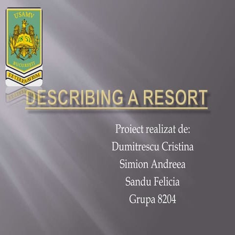 Describing a resort | PPT