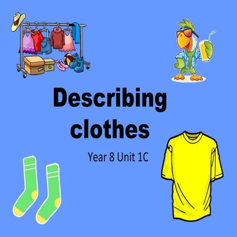 Describing clothes | PPT