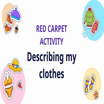 Describing clothes presentation made for a homework | PPTX