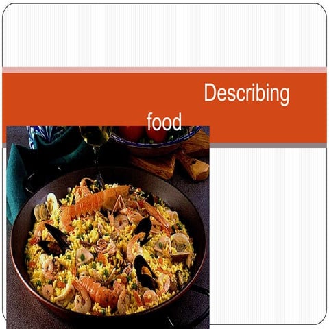 Describing foods | PPTX