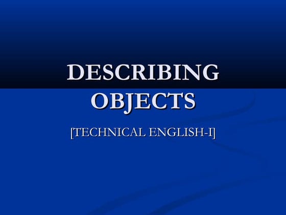 Describing an Event | PPT