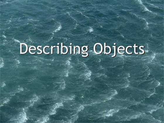 Describing Technical Object | PPTX | Physics | Science