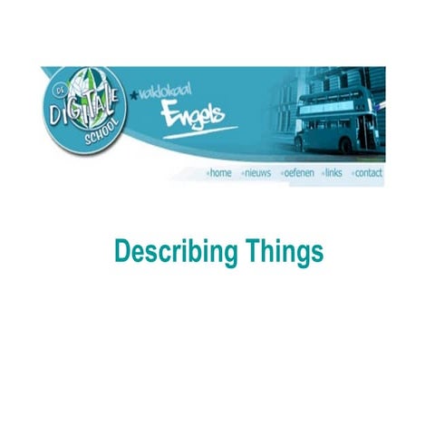 Describing Objects Digischool | PPT