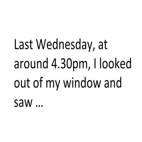 Describing Past Events | PPT